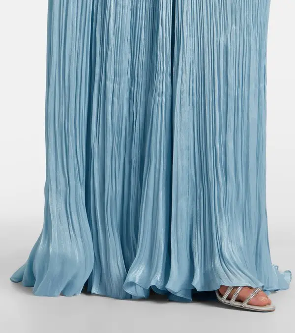 MARMAR HALIM Pleated Taffeta Gown