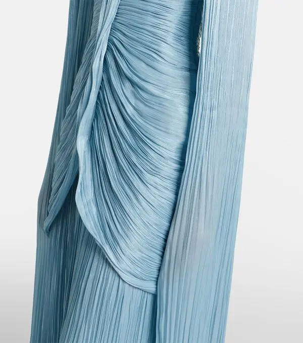 MARMAR HALIM Pleated Taffeta Gown