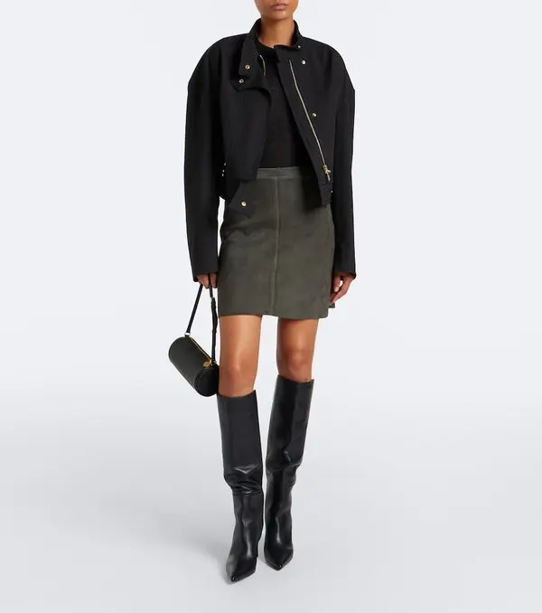 Stouls Lucie Suede Miniskirt