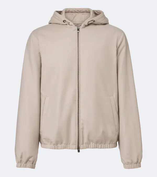 Agnona Hooded Wool Jacket