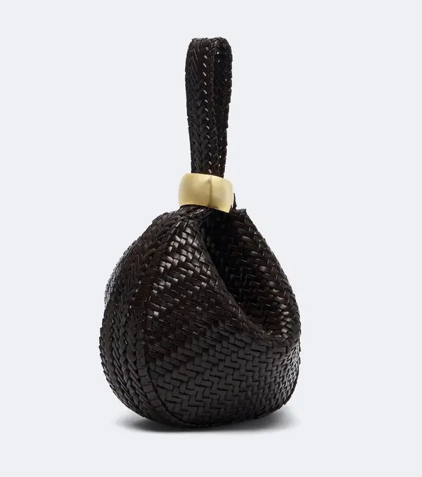 AMANU Zambia Small Leather Top-handle Bag