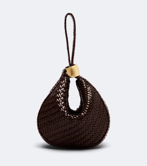 AMANU Zambia Small Leather Top-handle Bag