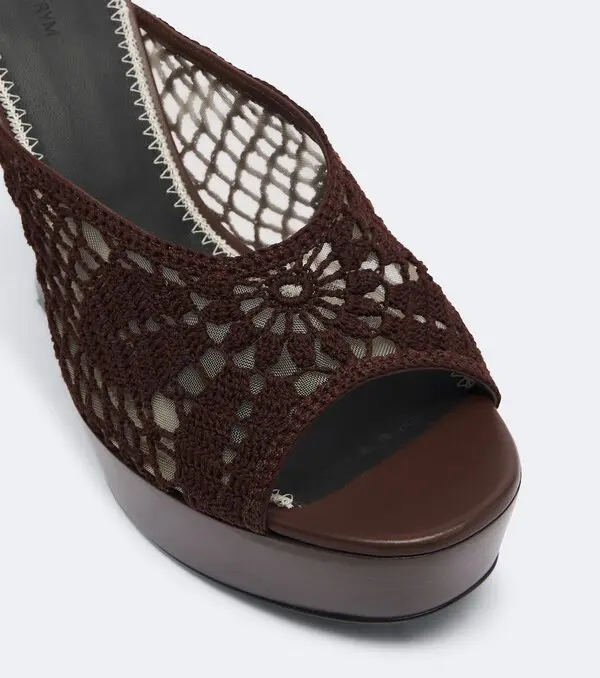 Magda Butrym Crochet Wedge Mules
