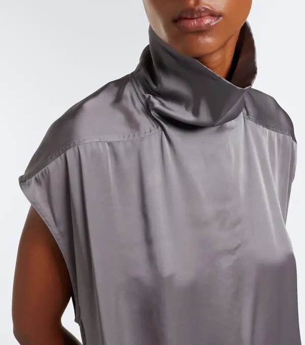 Rick Owens Edfu Ruched Jersey Gown