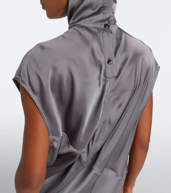 Rick Owens Edfu Ruched Jersey Gown