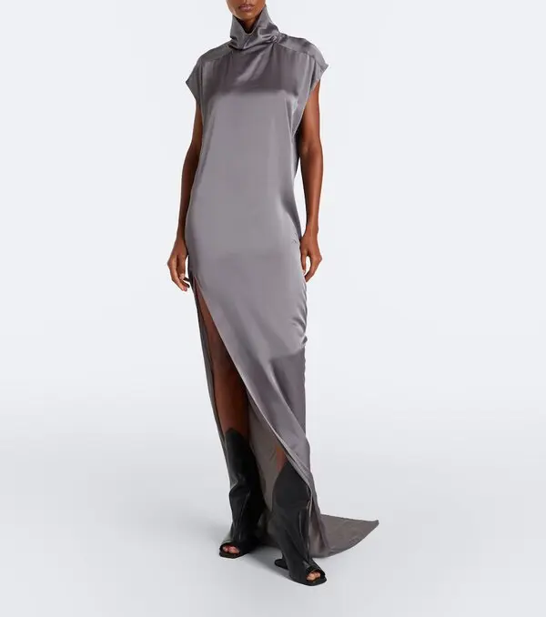 Rick Owens Edfu Ruched Jersey Gown