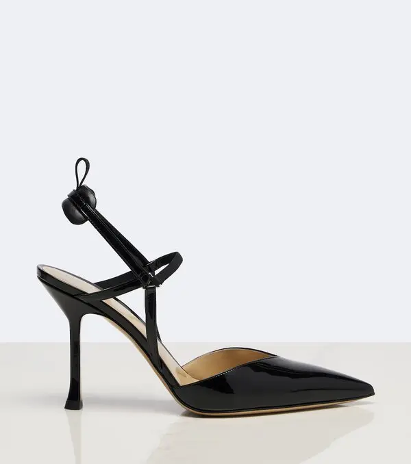 Fendi Very Colibri Leather Slingback Pumps