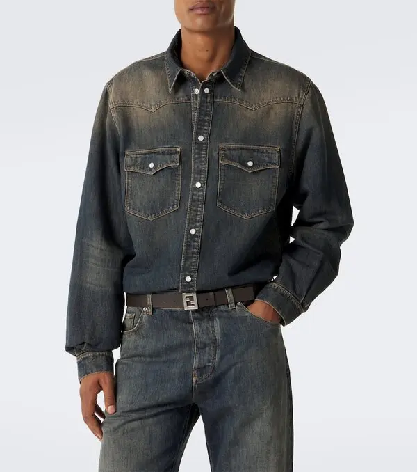 Fendi Faded Denim Shirt