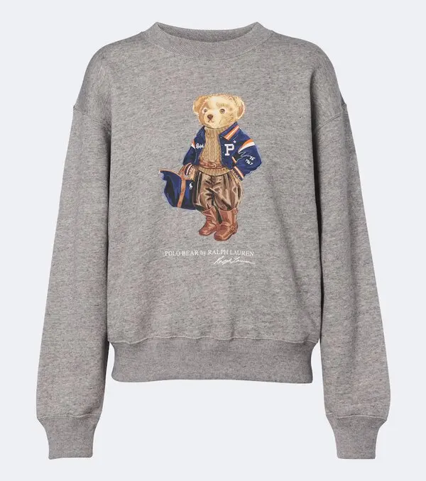 Polo Ralph Lauren Polo Bear Cotton-blend Sweatshirt - Grey