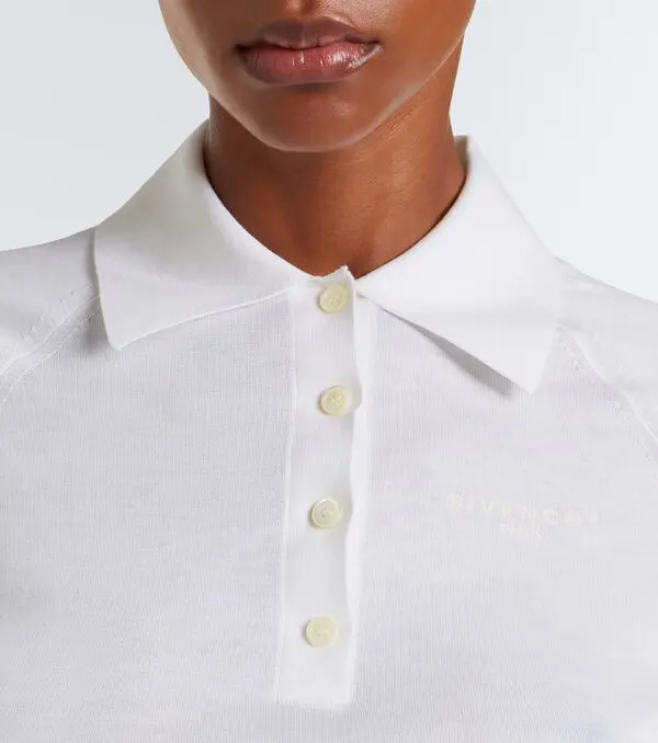 Givenchy Cotton And Silk Polo Sweater