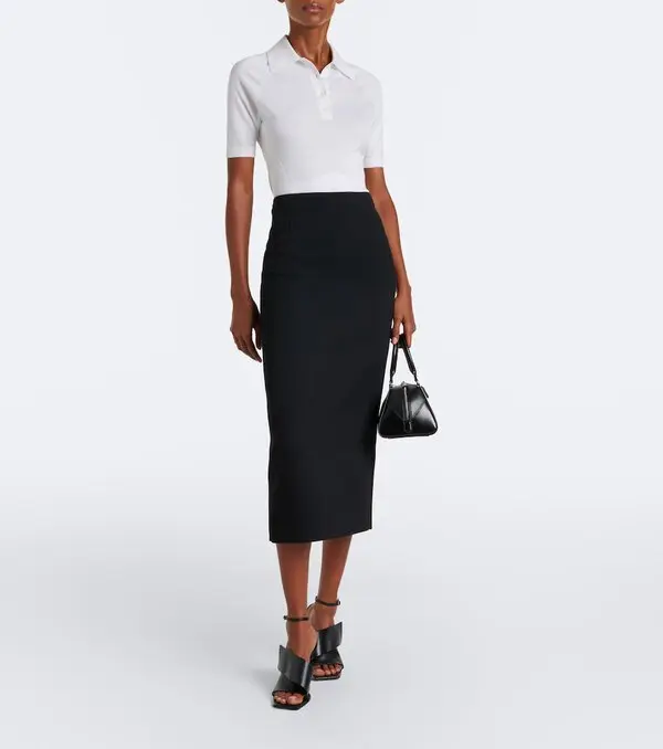 Givenchy Cotton And Silk Polo Sweater