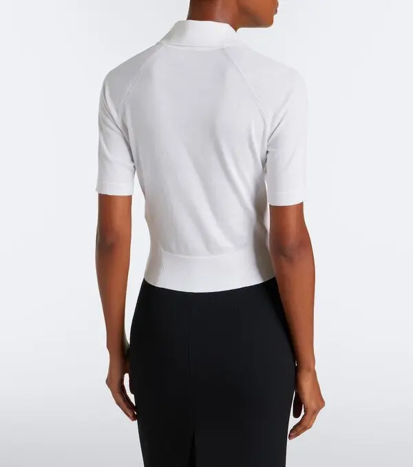 Givenchy Cotton And Silk Polo Sweater