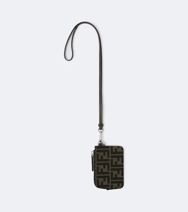 Fendi Ff Monogram Coin Purse With Strap