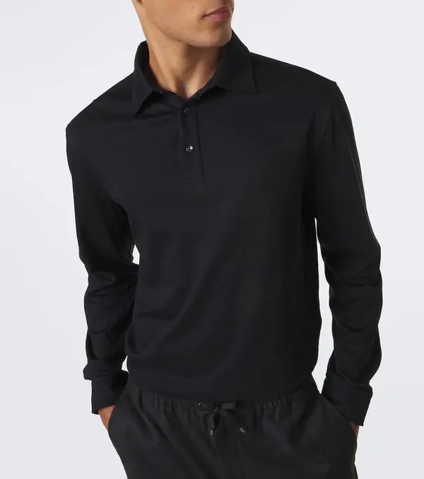 Agnona Cotton And Silk Polo Shirt