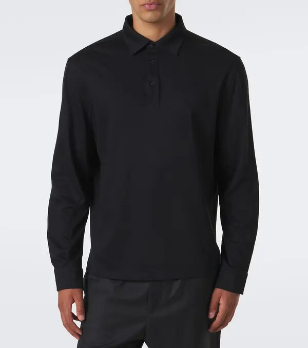 Agnona Cotton And Silk Polo Shirt