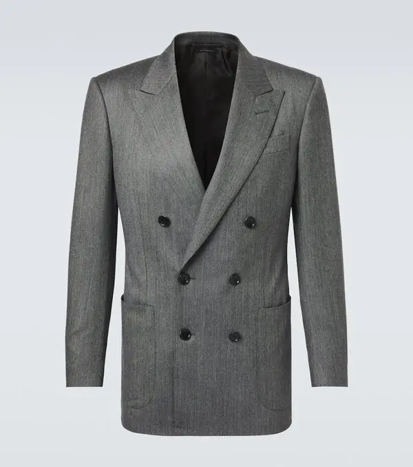 TOM FORD Mouline Wool Twill Blazer