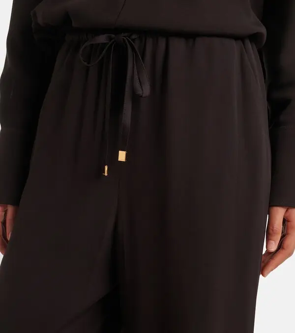 Agnona Jersey Wide-leg Pants
