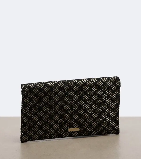 AQUAZZURA Envelope Small Embellished Clutch