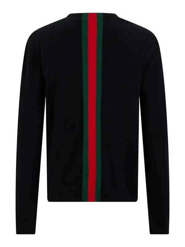 Gucci Cashmere Sweater With Stripe Detail