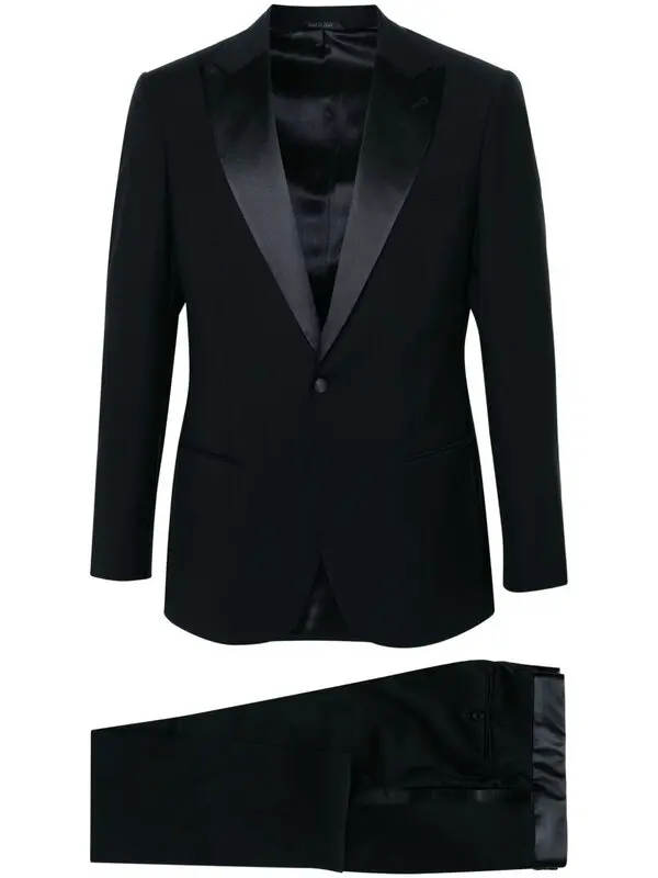 Giorgio Armani Slim Fit Wool Tuxedo Suit - Blue