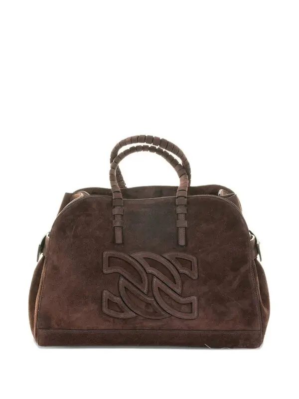 Casadei Park Avenue Leather Tote Bag