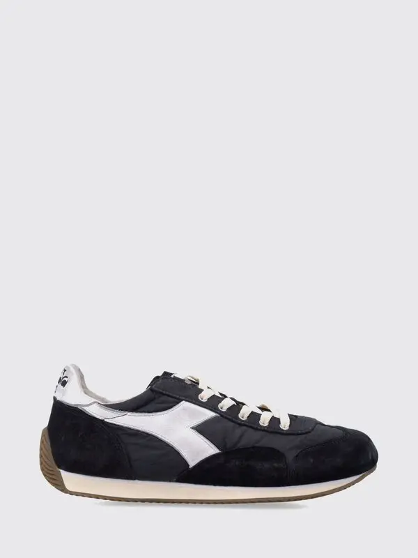 DIADORA Suede And Nylon Lace-up Sneakers - Black
