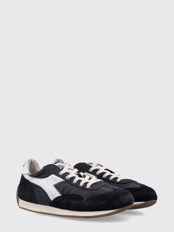 DIADORA Suede And Nylon Lace-up Sneakers - Black