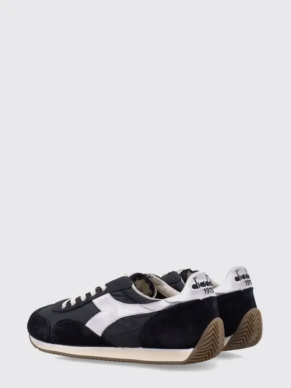 DIADORA Suede And Nylon Lace-up Sneakers - Black