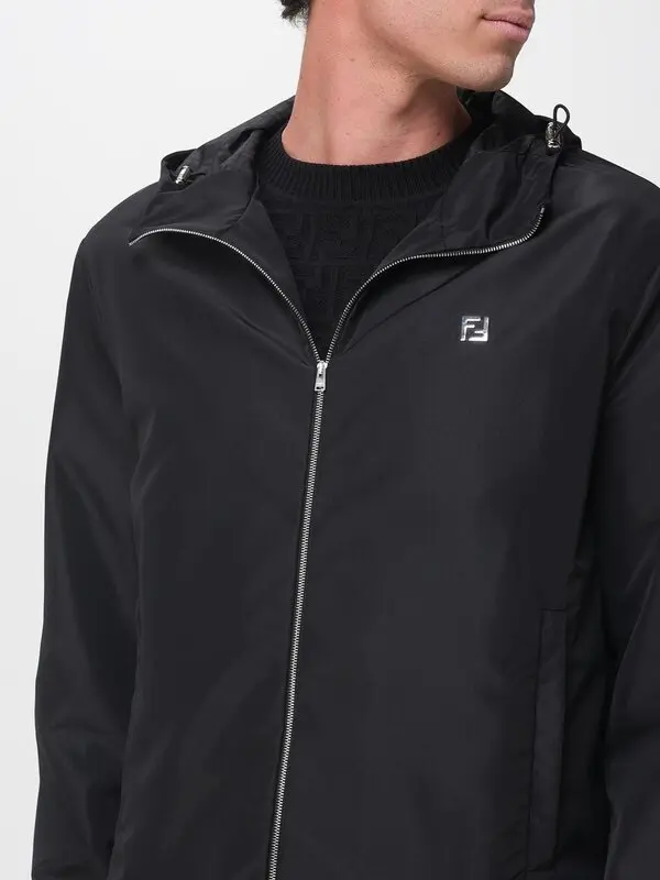 Fendi Zip-up Hooded Jacket