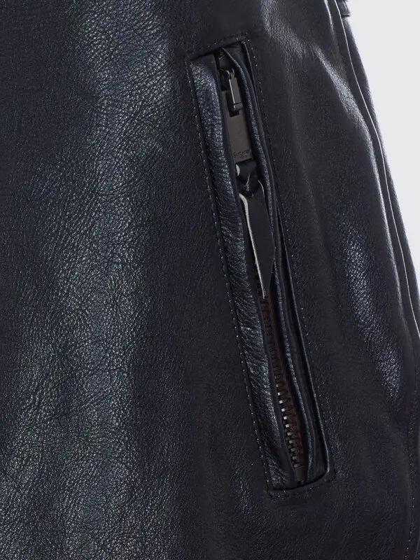 Saint Laurent High-waisted Leather Pencil Mini Skirt With Button Detail