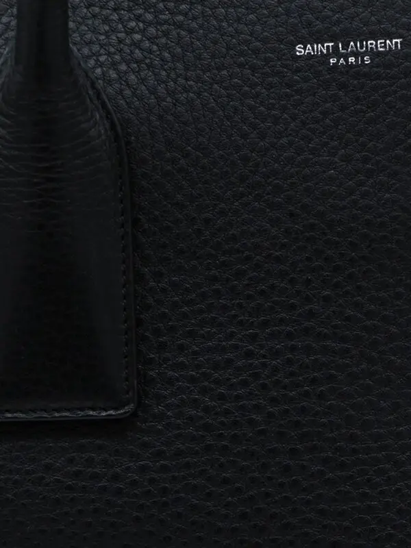 Saint Laurent Grained Leather Duffle Bag