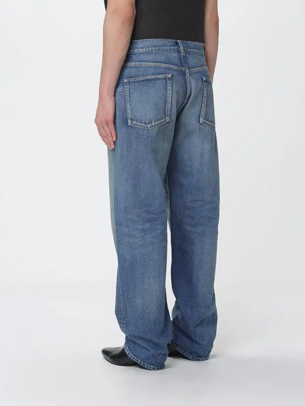 Saint Laurent Cotton Denim Baggy Jeans