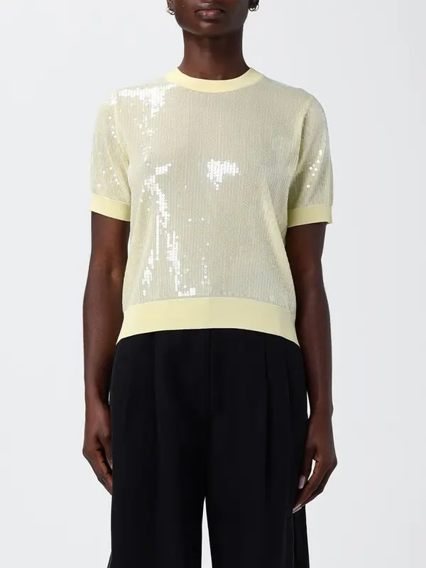 Liu Jo Viscose Knit Sweater With Sequins