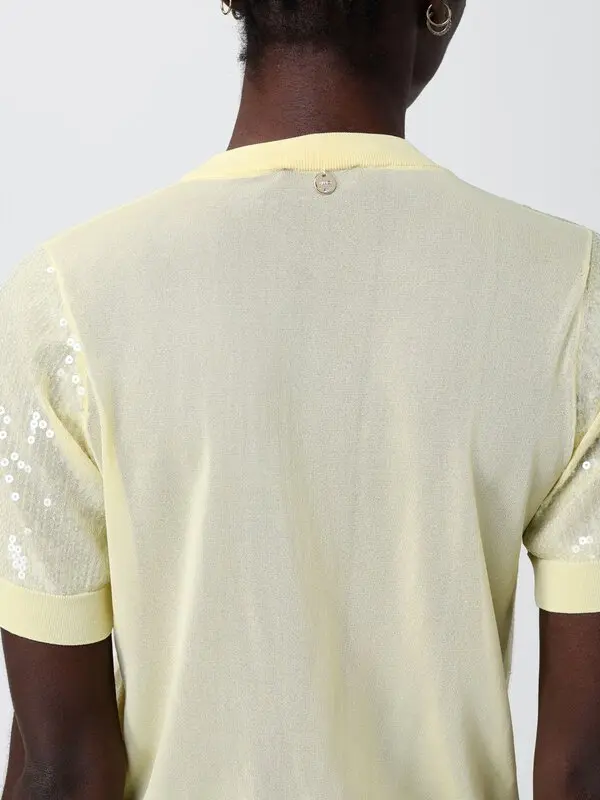 Liu Jo Viscose Knit Sweater With Sequins
