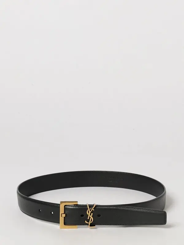 Saint Laurent Monogram Belt - Black