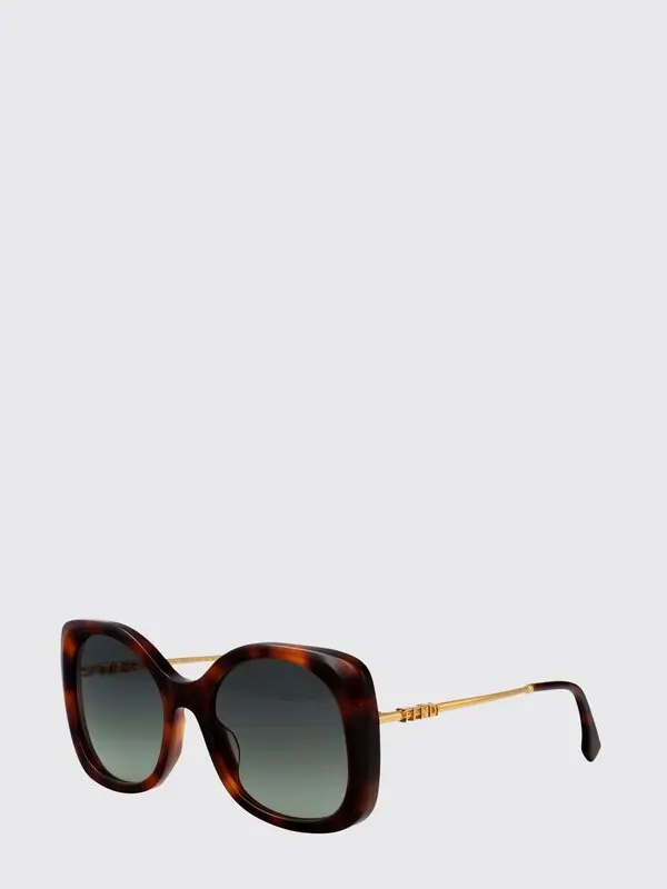 Fendi Graphy Metal And Acetate Sunglasses - Brown
