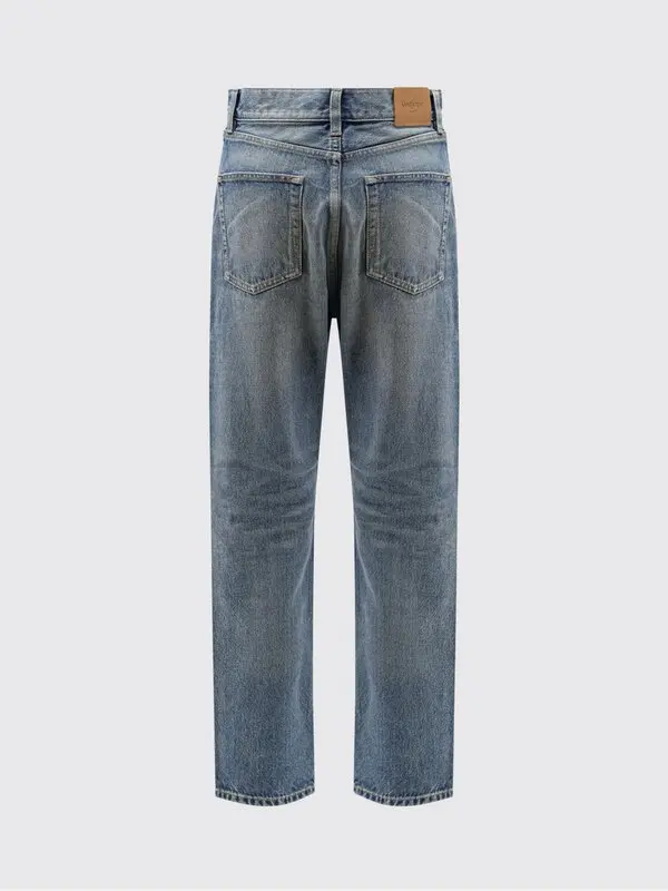 Saint Laurent Cropped Fit Cotton Denim Jeans