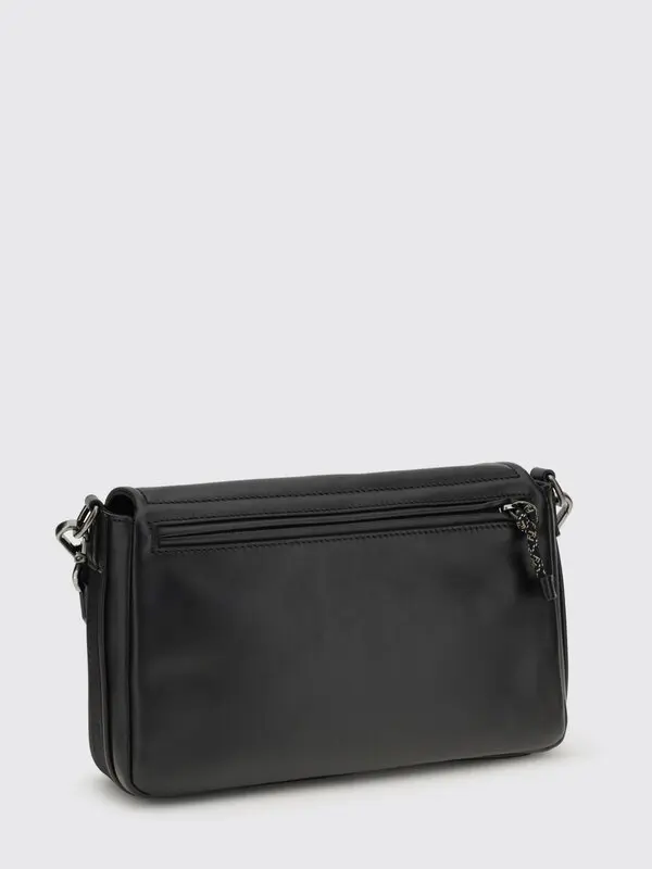 Fendi Calfskin Leather Messenger Bag - Black