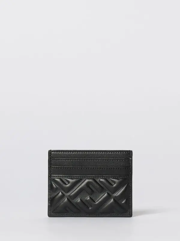 Fendi Ff Baguette Lambskin Card Holder