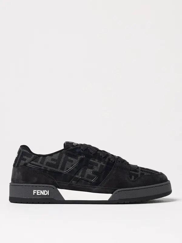 Fendi Ff Motif Trainers - Grey