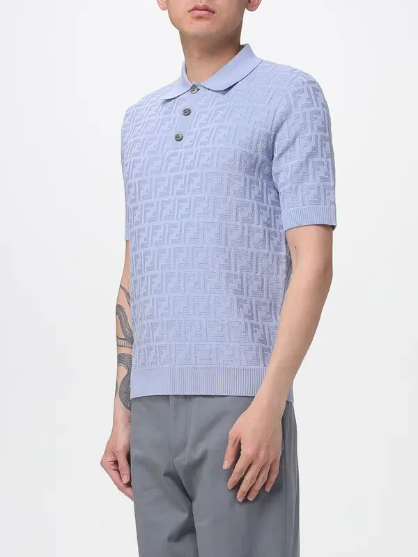 Fendi Cotton Monogram Polo Shirt
