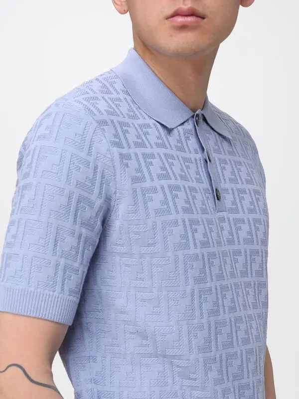Fendi Cotton Monogram Polo Shirt