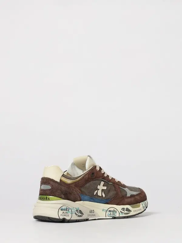 Premiata Mase Suede And Canvas Sneakers