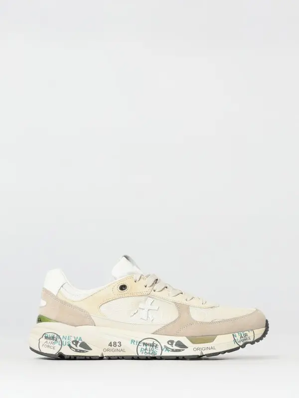 Premiata Mase Suede And Canvas Low-top Lace-up Sneakers