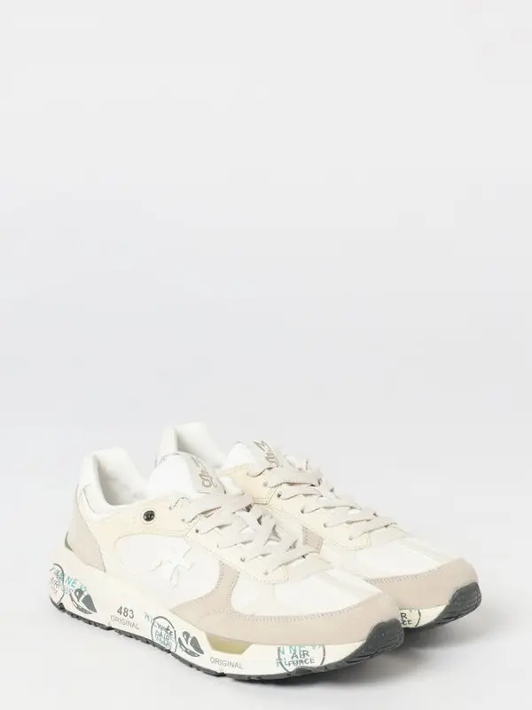 Premiata Mase Suede And Canvas Low-top Lace-up Sneakers