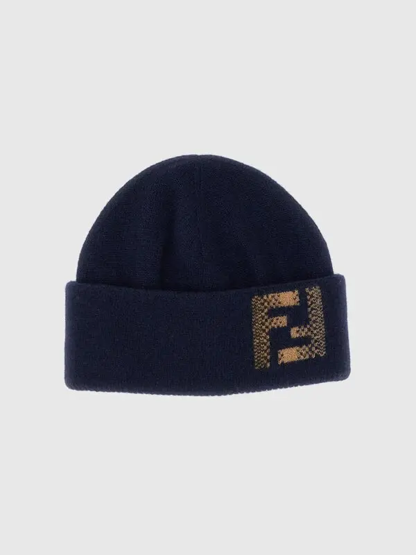 Fendi Ff Wool Blend Hat