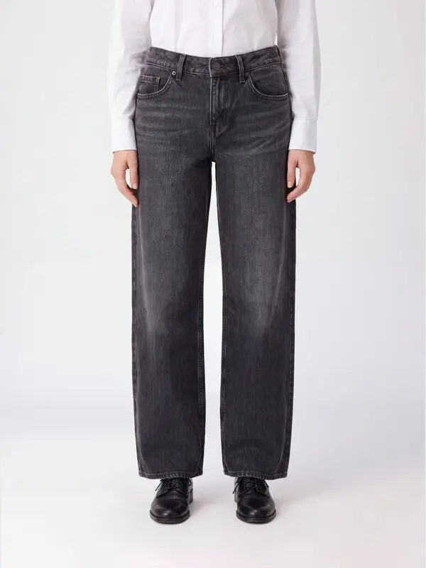 LEVI'S Stretch Denim Boyfriend Jeans - Black