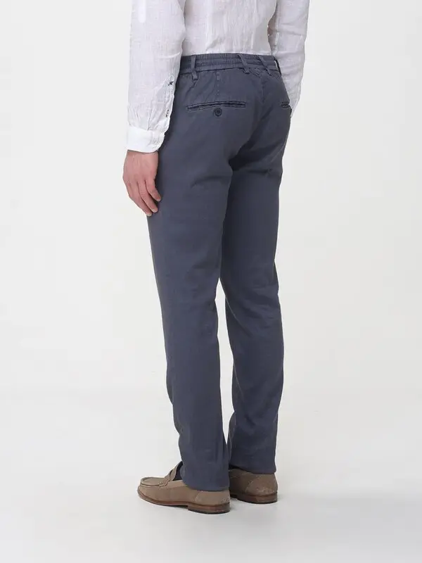 MASON'S Linen And Cotton Blend Drawstring Trousers - Dust