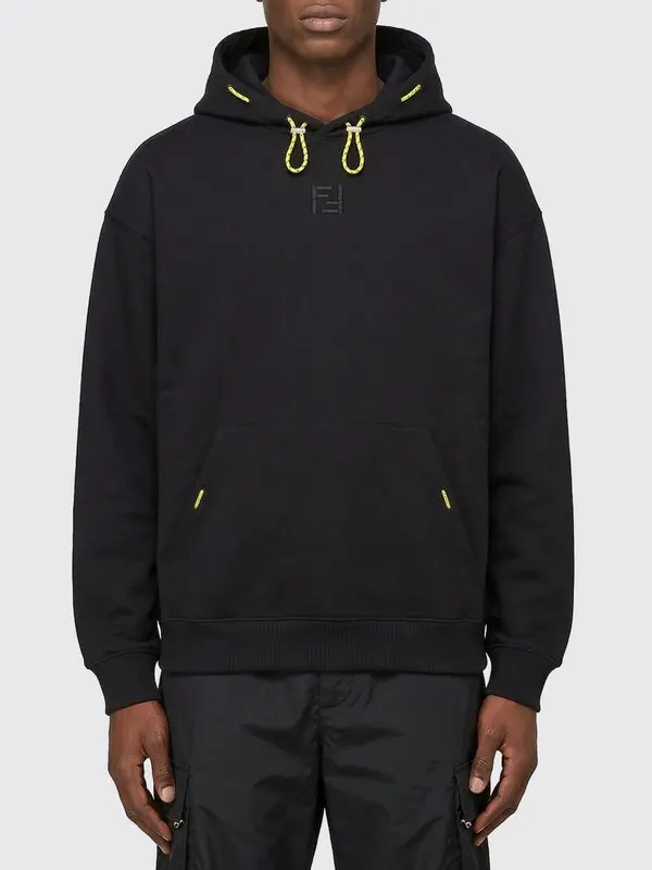 Fendi Ff Monogram Cotton Hoodie