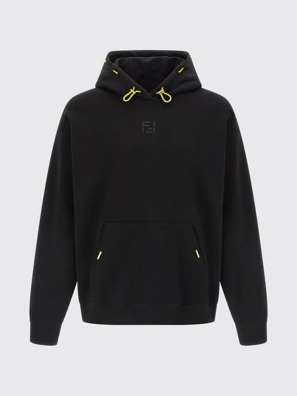 Fendi Ff Monogram Cotton Hoodie